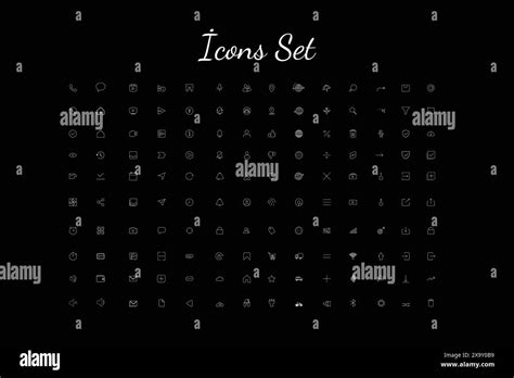 Vector Ui Universal Icons Set Concept Icons Set Collection Network