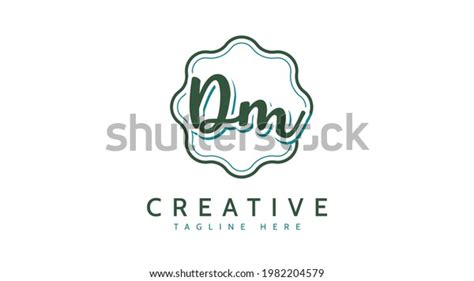 Dm Initials Handwriting Logo Vector Stock Vector Royalty Free