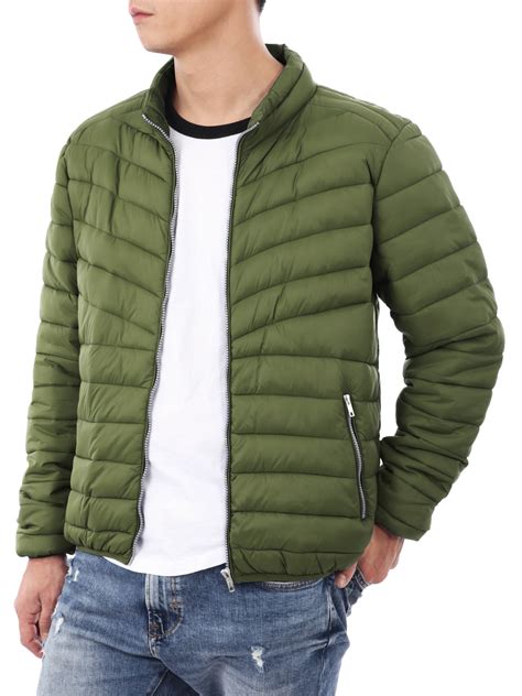 Ma Croix Mens Ultra Light Puffer Down Jacket Polyester Padded Packable Winter Jacket