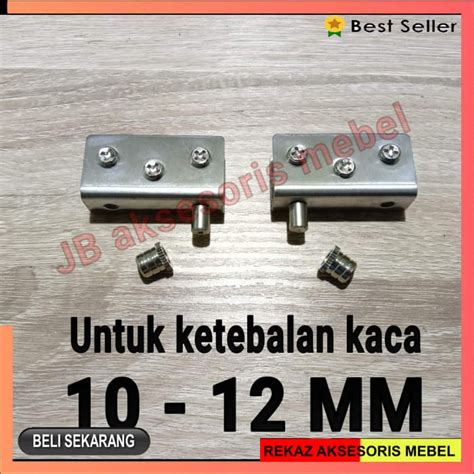 Jual ENGSEL JEPIT KACA ENGSEL PIVOT 10 12 Mm STAINLESS Shopee Indonesia
