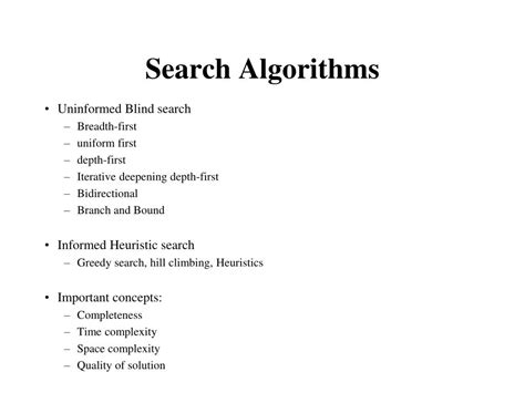 Ppt Uninformed Search Methods Powerpoint Presentation Free Download