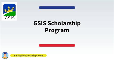 How To Apply Gsis Scholarship Program Philippine Scholarships