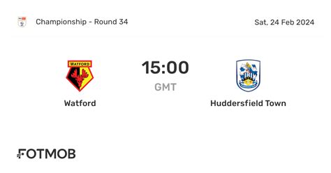 Watford Vs Huddersfield Town Live Score Predicted Lineups And H2h Stats