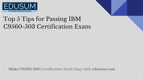 Top 5 Tips For Passing Ibm C9560 503 Certification Exam By Kristi