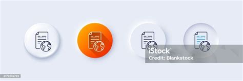 인터넷 문서 줄 아이콘입니다 문서 파일 페이지 기호입니다 선 아이콘 벡터 3차원 형태에 대한 스톡 벡터 아트 및 기타 이미지 3차원 형태 고급 관료 Istock