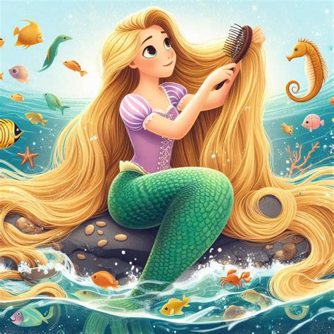 Mermaid Rapunzel 2 By Josephs Arts Ai On Deviantart