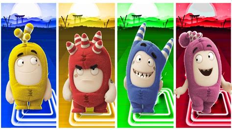 Oddbods Lulu Vs Pogo Vs Zee Vs Jeff Tiles Hop EDM Rush YouTube