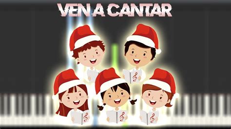 Ven A Cantar Villancico Instrumental Piano Tutorial Partitura
