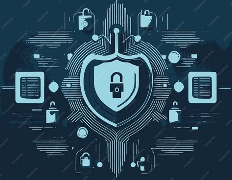 Cybersecurity Illustrations Vector Graphics Premium Ai Generated Vector