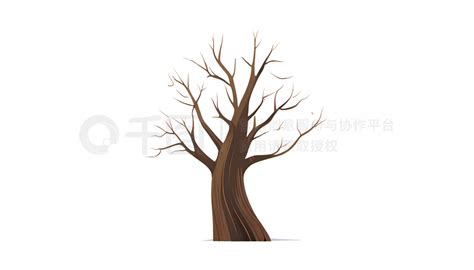 插画ai数字艺术 冬天光秃秃的大树树干的插画 Ai平面元素免费下载 Png格式 4032像素 编号70780116 千图网