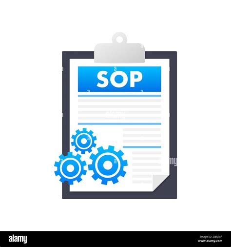 Sop Great Design For Any Purposes Sop Icon Standard Operating Procedure Vector Business Icon