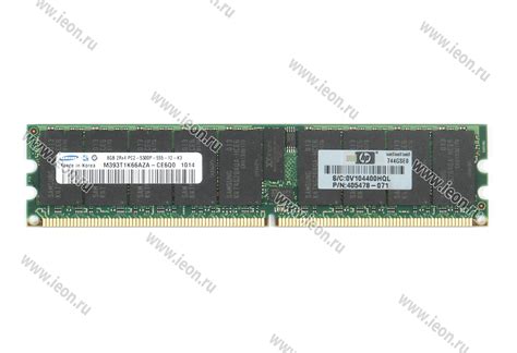 Оперативная память Ddr2 Samsung 2rx4 Pc2 5300p 555 12 K3 667mhz 8gb кл
