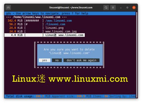 在linux终端中使用gdu可以更快地检查磁盘使用情况 Linux迷