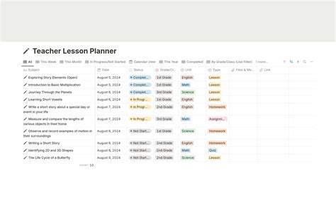 Grades Tracker For Teachers Template Notion Marketplace