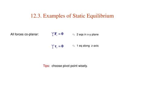PPT Static Equilibrium Conditions And Center Of Gravity Examples PowerPoint Presentation ID