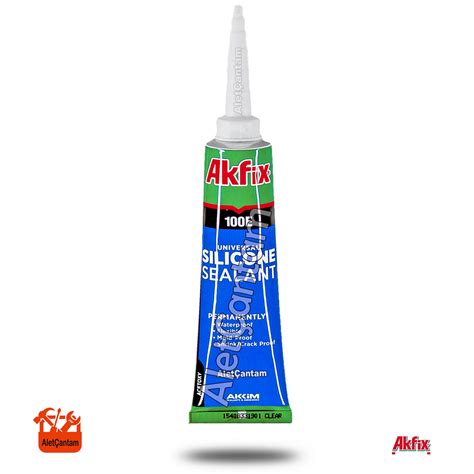 AKFİX 100E TÜP SİLİKON ŞEFFAF 50 ML