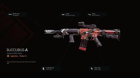 Succubus Cod Warzone Black Ops Cold War Weapon Blueprint