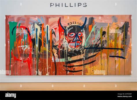 London Uk 28th Feb 2022 Jean Michel Basquiat Untitled 1982 Est