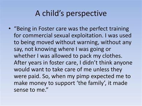 Putting A Stop To Sexual Exploitation PPT