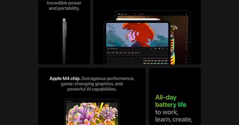 Amazon Com Apple Ipad Pro Inch M Built For Apple Intelligence Ultra Retina Xdr Display