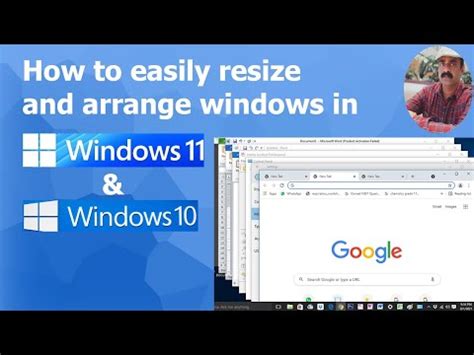 How To Easily Resize And Arrange Windows In Windows Youtube