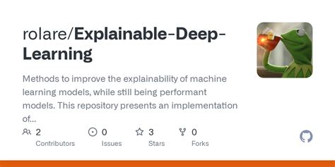 Github Rolareexplainable Deep Learning Methods To Improve The Explainability Of Machine