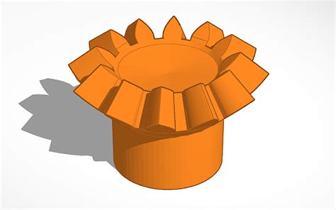 3d Design T Joint Bevel Gear Tinkercad