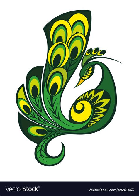 Peacock Royalty Free Vector Image Vectorstock