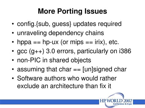 Ppt Issues Encountered Porting Debian Gnulinux To Parisc And Ia 64