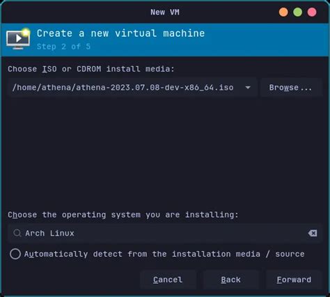 Installing As Guest In QEMU KVM Athena OS