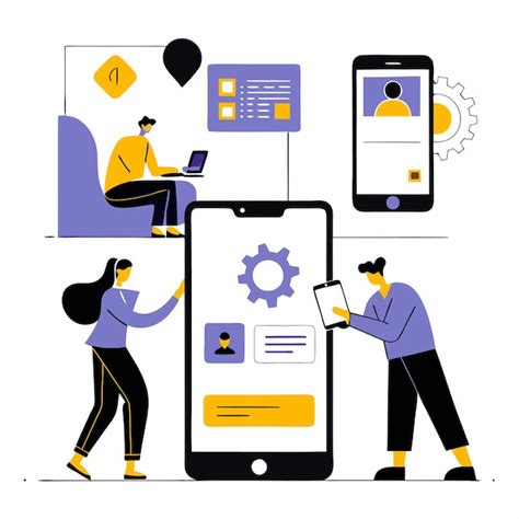 Developers Hard At Work Creating Innovative Mobile Application