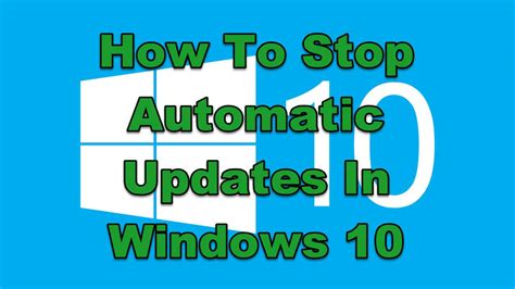 How To Stop Automatic Updates In Windows Easypcmod
