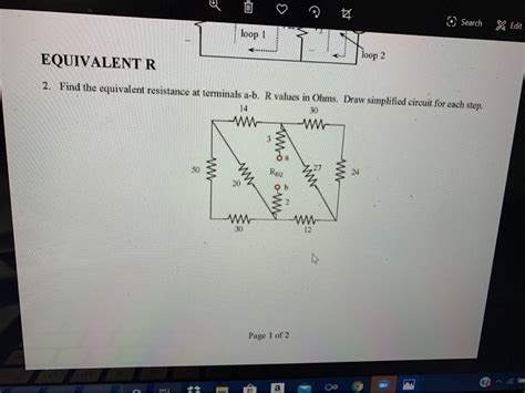 Solved Search Edite Loop 1 Loop 2 210 Equivalent R