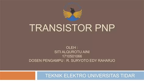Pnp Transistor Ppt