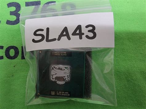 Intel Core 2 Duo T7700 2 4 Ghz Sla43 Slaf7 Dual Core Socket 479 Cpu Processor Ebay