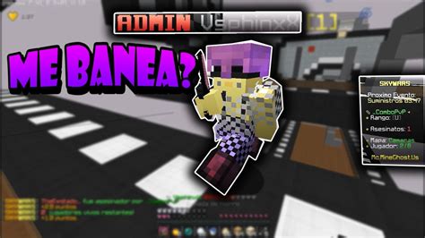 Mato A Un Admin En Skywars Me Banea Mineghost Youtube