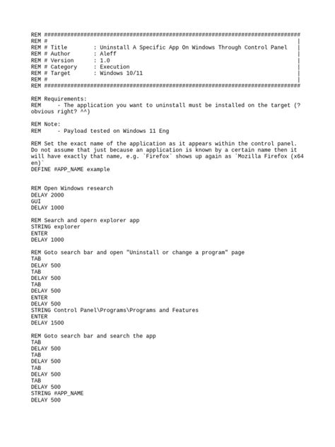 delete specific app pdf