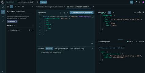Returning Subscription Data Graphql Tutorials