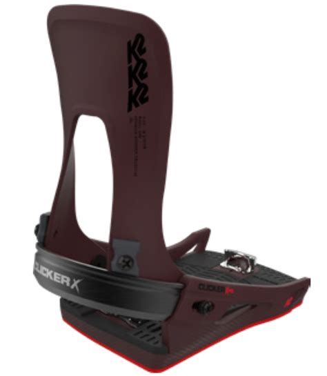 K2 Clicker Step In Womens Snowboard Bindings In Maroon 2024 M I L O S P O R T
