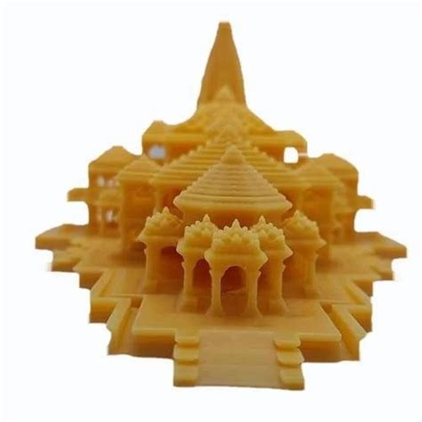 Shri Ram Mandir Ayodhya 3D Model Resin Hand Carved Temple 6 Inches