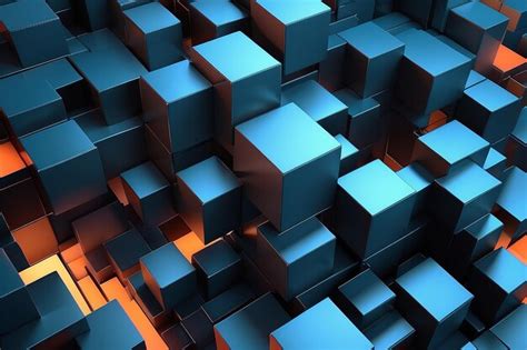 Premium Photo Geometric Abstraction For Background 3d Rendering