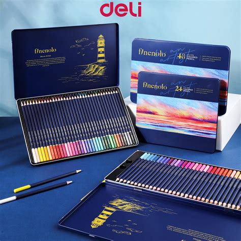 Finenolo by Deli Color Pencil 24/36/48/72 pcs/Box Artist Painting ...