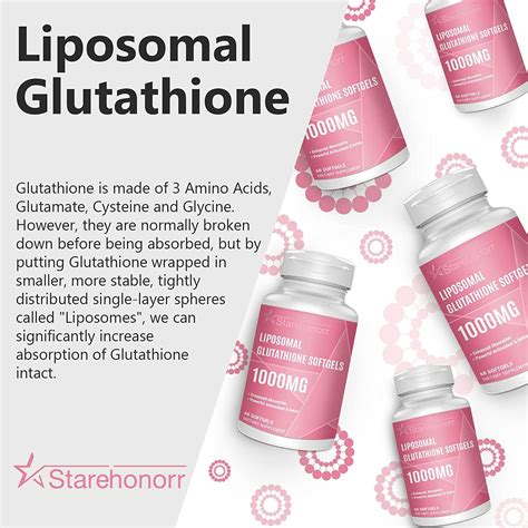 1500MG Liposomal Glutathione Softgels With Vitamin C Non GMO