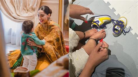 Sonam Kapoor Son Vayu Look Excited In Birthday Post By Anand Ahuja
