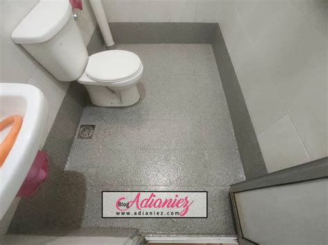 Tukar Lantai Tandas Flakes Epoxy Coating Yang Tampak Elegan