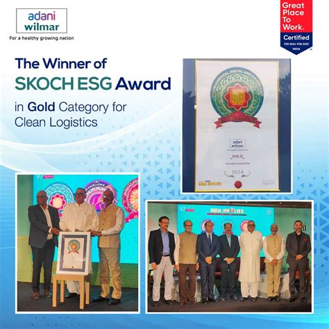 Adani Wilmar Limited On Linkedin Adaniwilmar Award