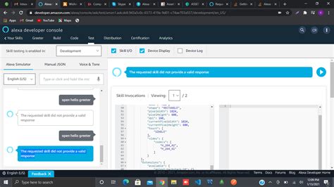 Aws Lambda Getting Skill Did Not Provide A Valid Response In Alexa
