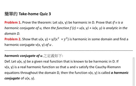 Solved Problem Prove The Theorem Let U X Y Be Harmonic Chegg