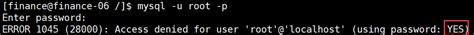 Mysql Error Access Denied For User Root Localhost