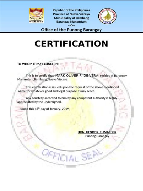 Cert Residency Pdf